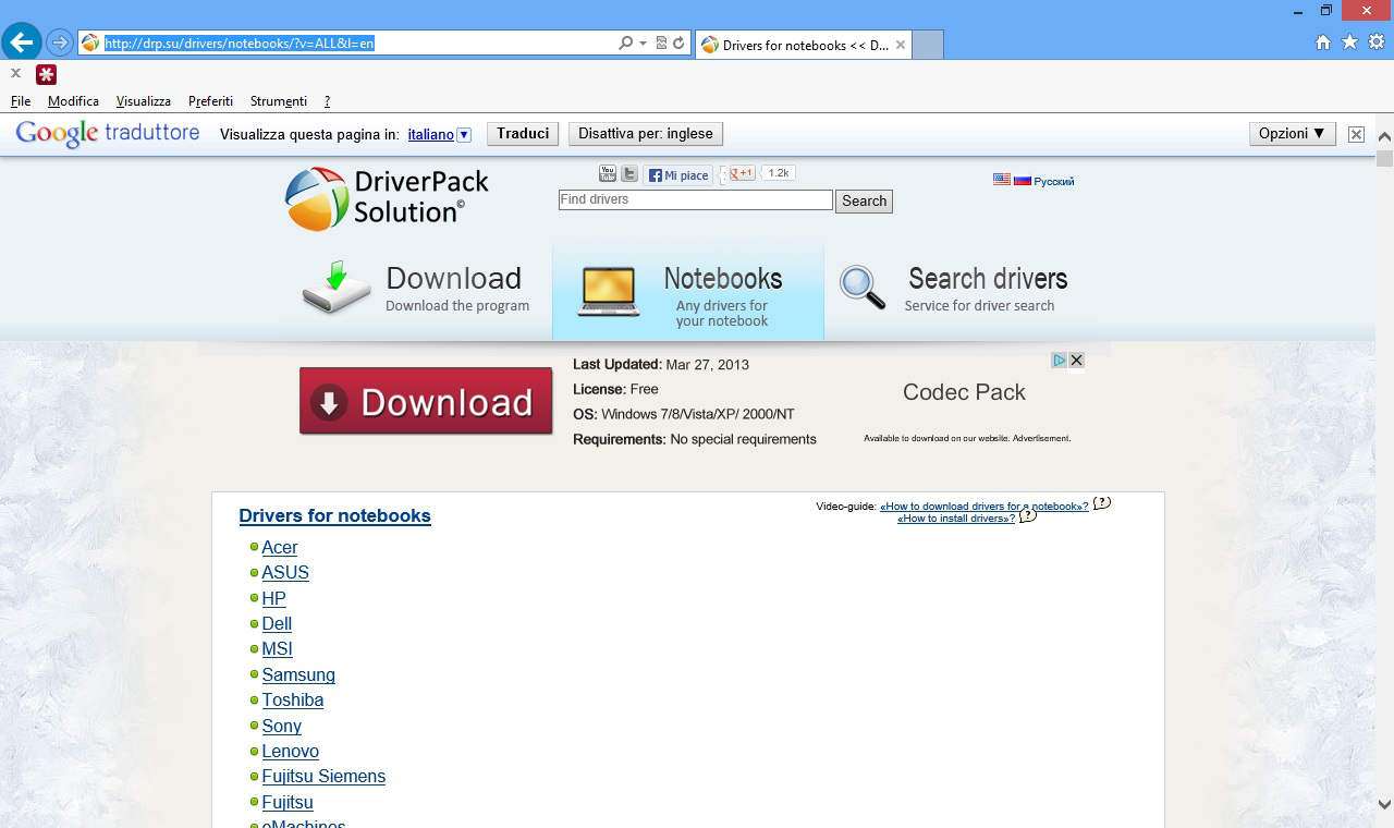 DriverPack Solution | Download e installazione