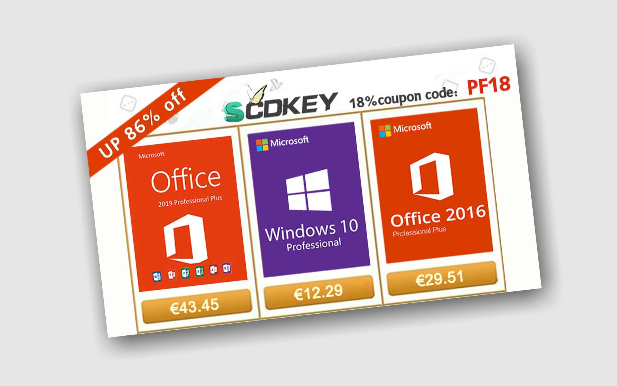 SCDKey: licenze Windows a soli 12€ e altre offerte