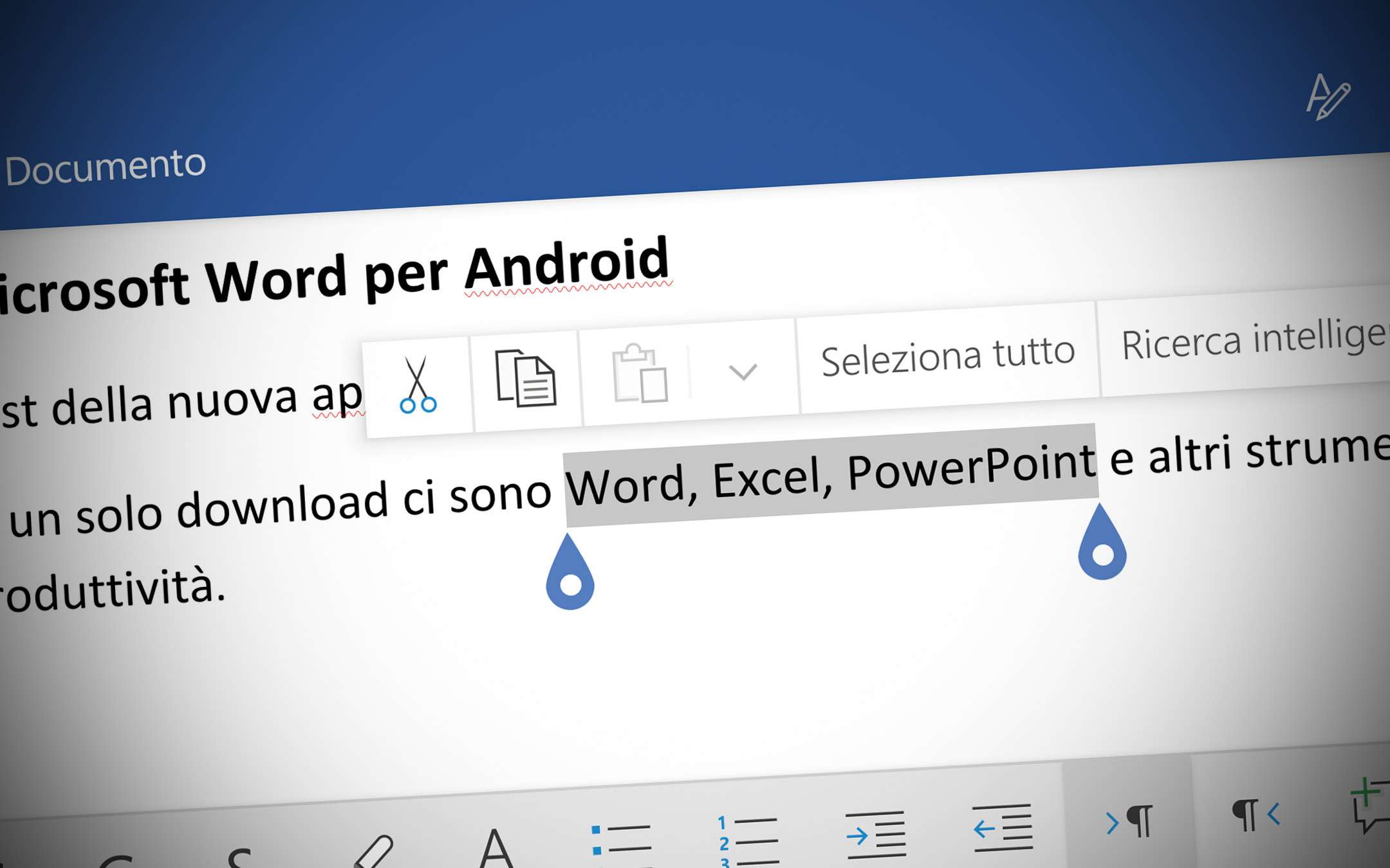 La nuova app all-in-one di Office per Android: ecco Word