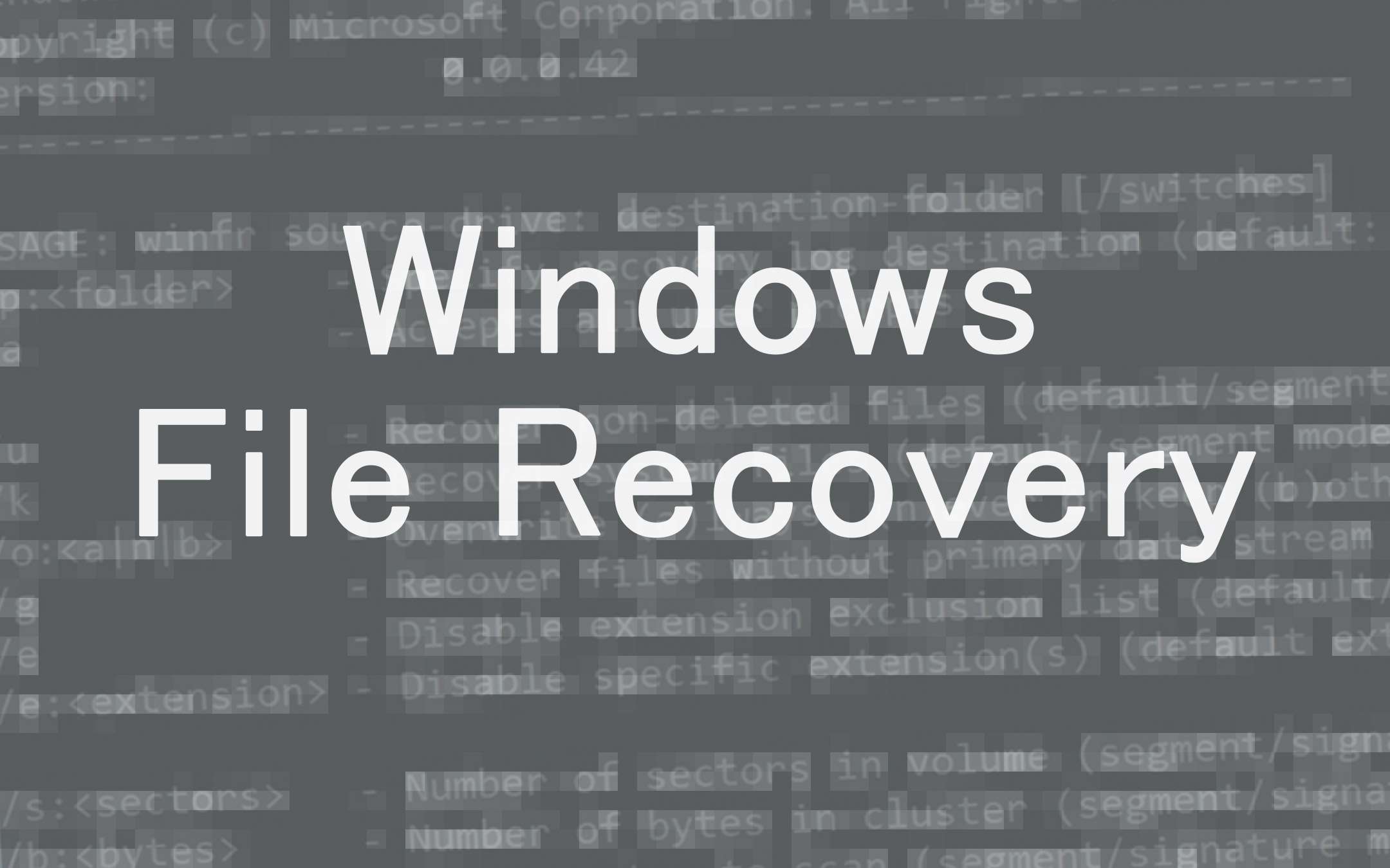 Windows File Recovery di Microsoft in download gratuito su PC