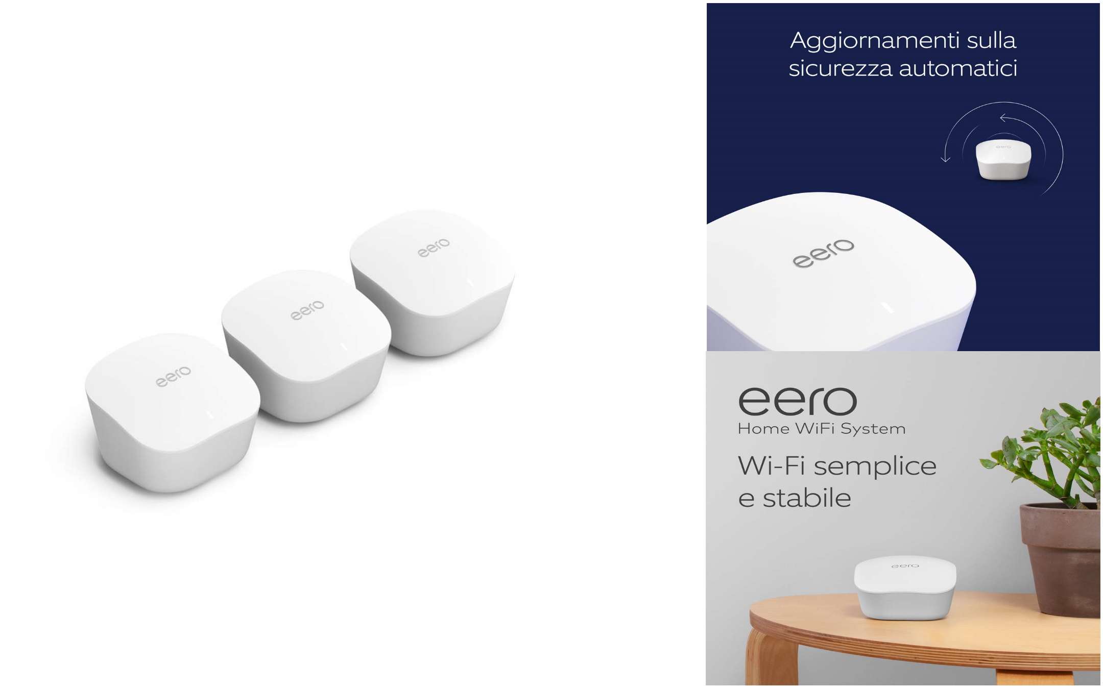 Kit Amazon eero Pro per reti mesh scontato di 149€
