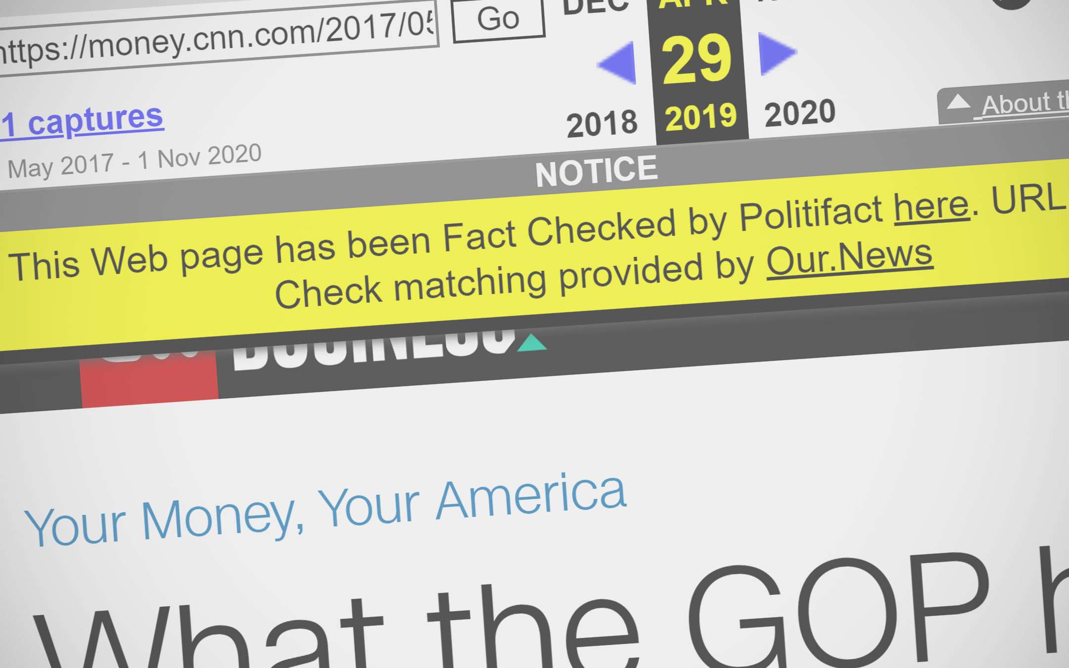 Internet Archive porta il fact checking sulla Wayback Machine