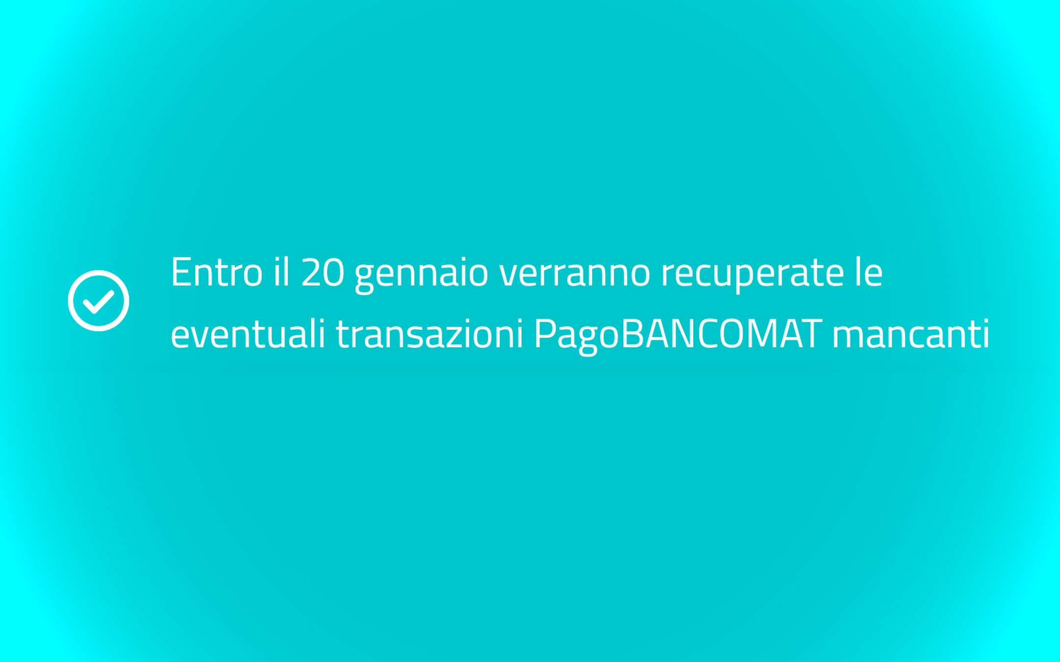 Cashback: le transazioni PagoBANCOMAT mancanti in arrivo su IO