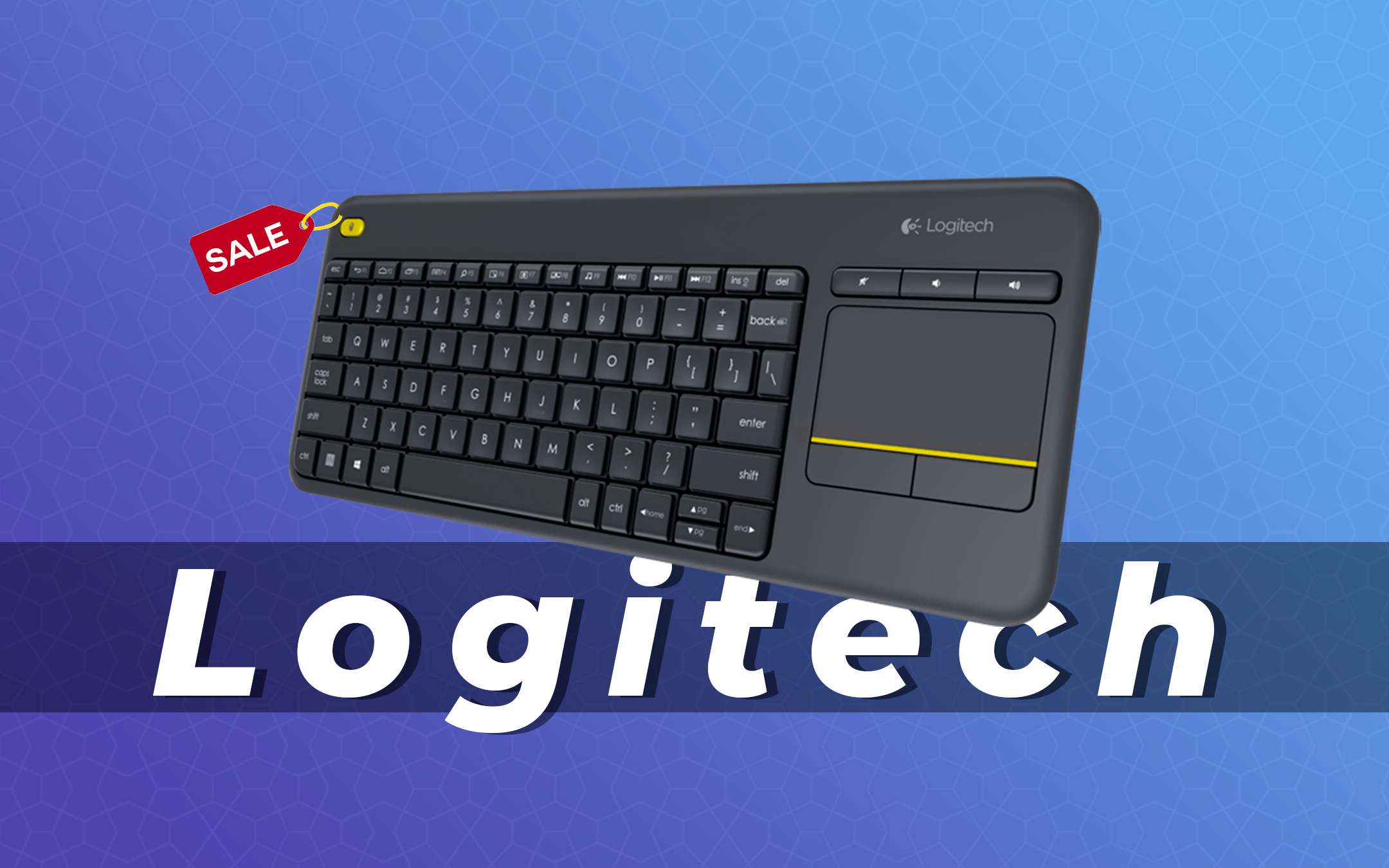 Logitech K400 Plus: la tastiera bluetooth con touchpad in offerta (-41%)