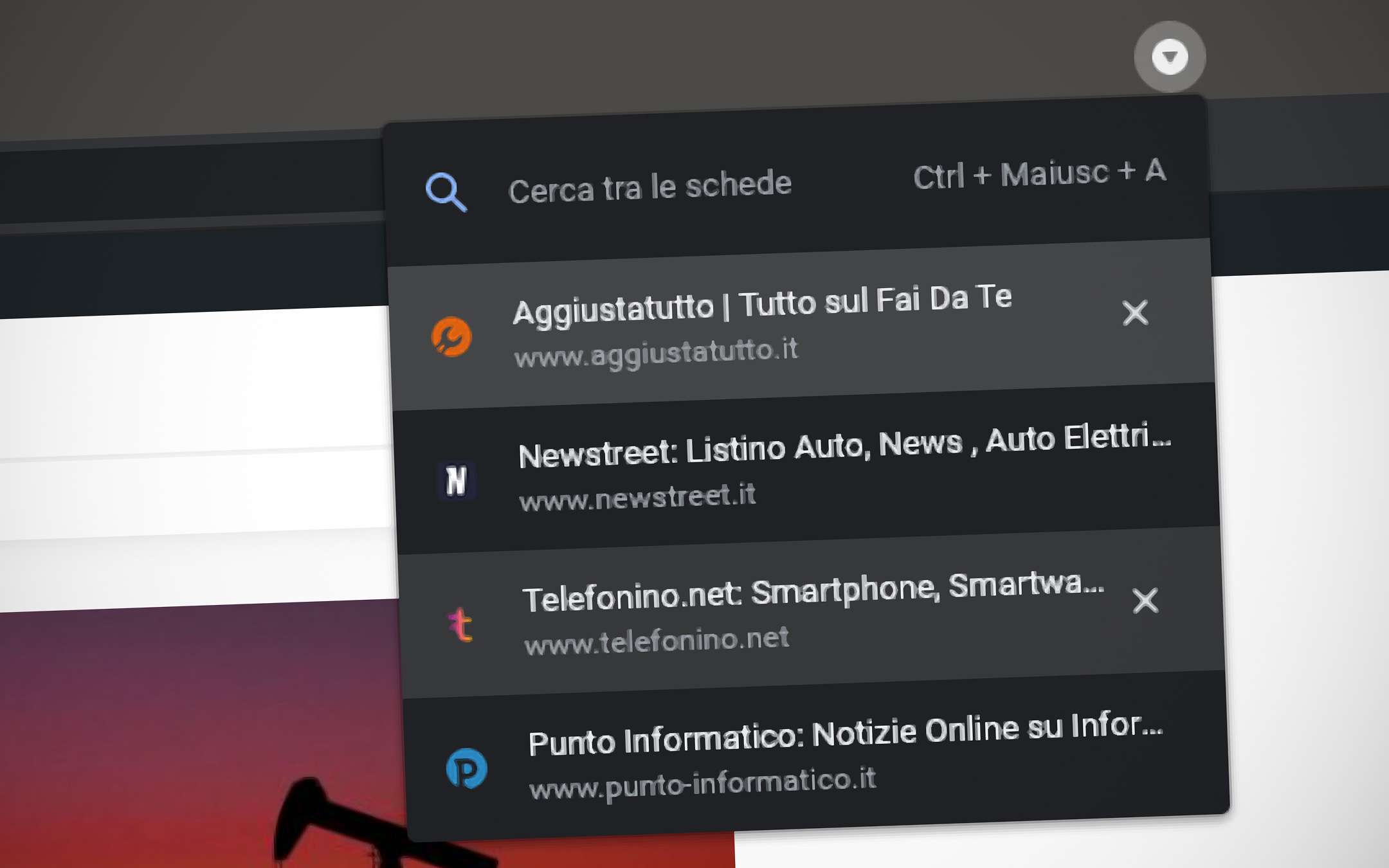 Chrome: come attivare la nuova funzionalità Tab Search