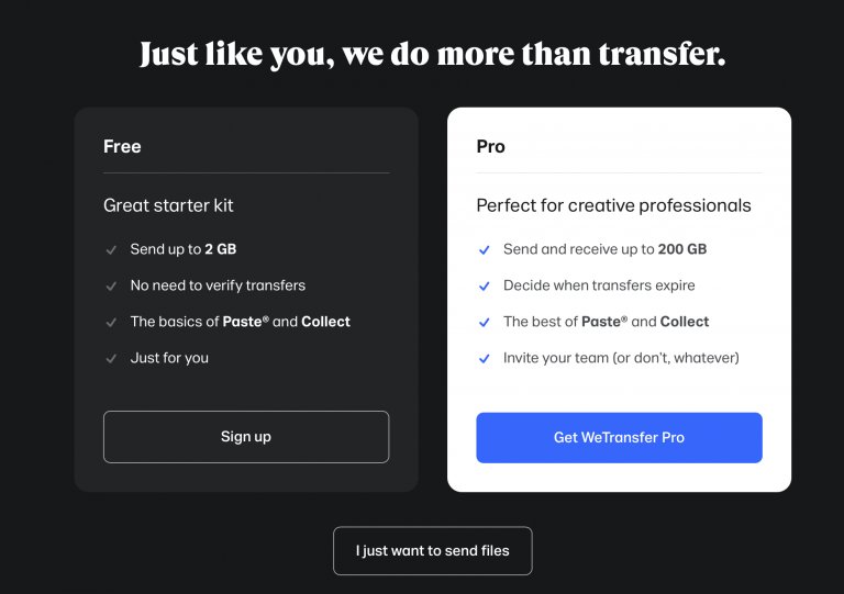 WeTransfer online: cos'è e come funziona