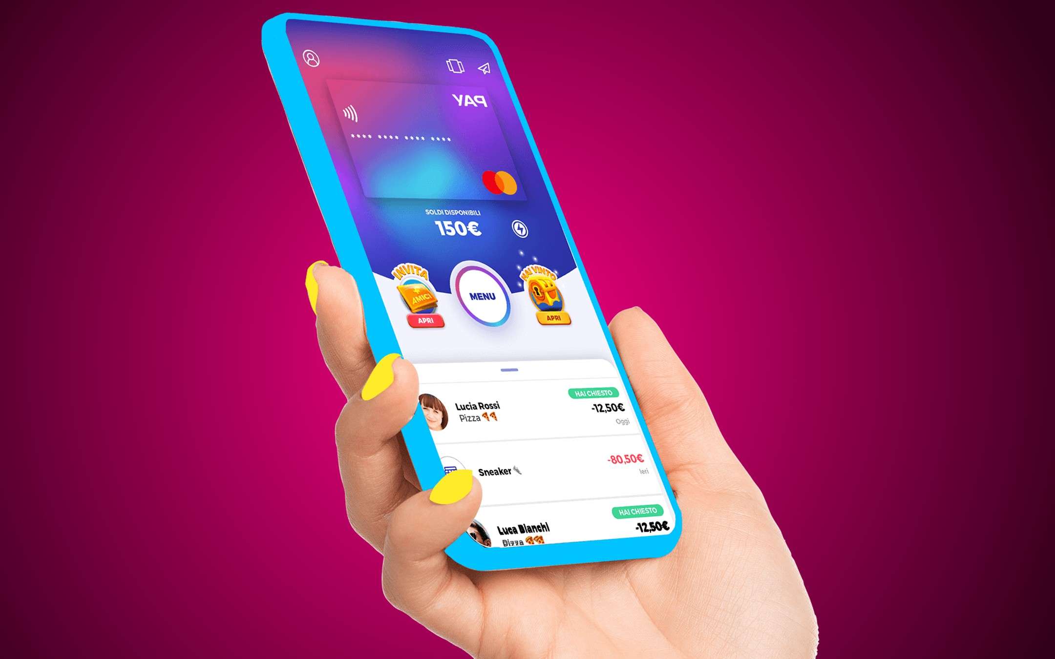 Yap: la carta GRATUITA che ti fa vincere fino a 100 euro