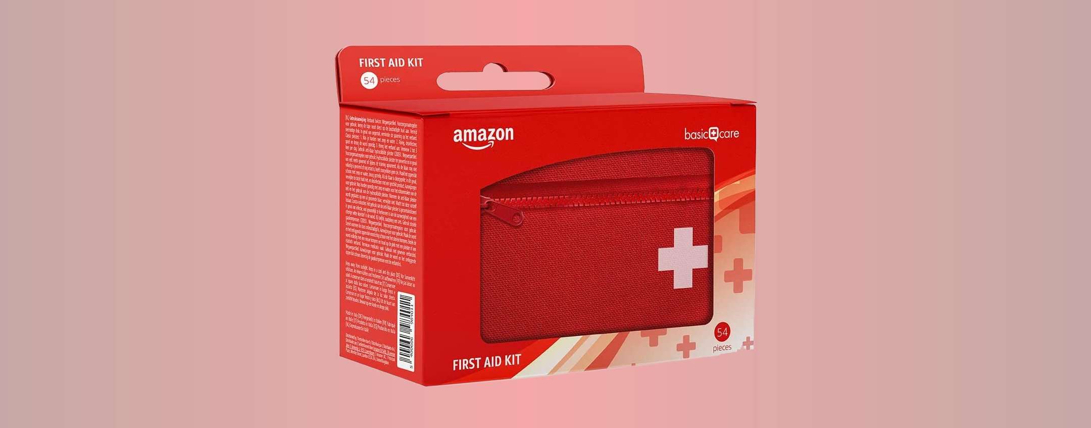 Amazon Basic Care: 54 pezzi per le emergenze (-25%)