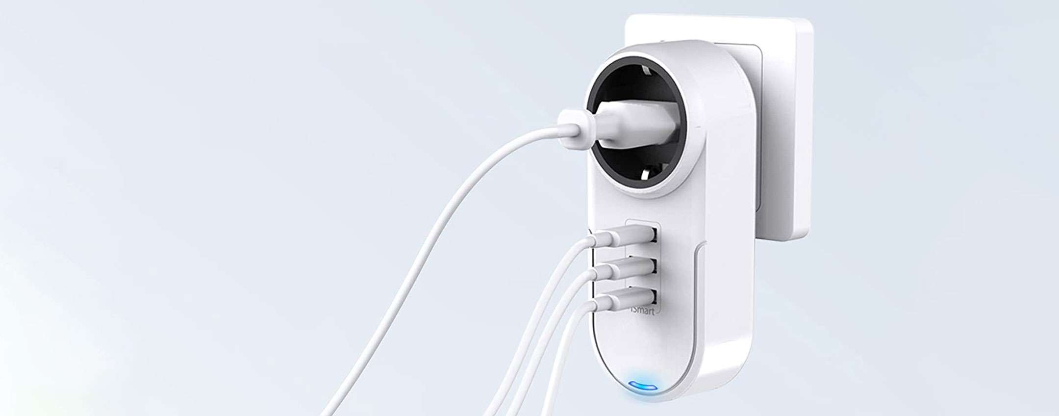 Presa 4-in-1 con sistema iSmart: COUPON -60%