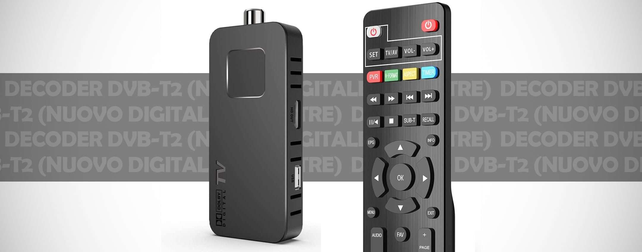 Decoder DVB-T2 in formato Mini Stick: COUPON Amazon