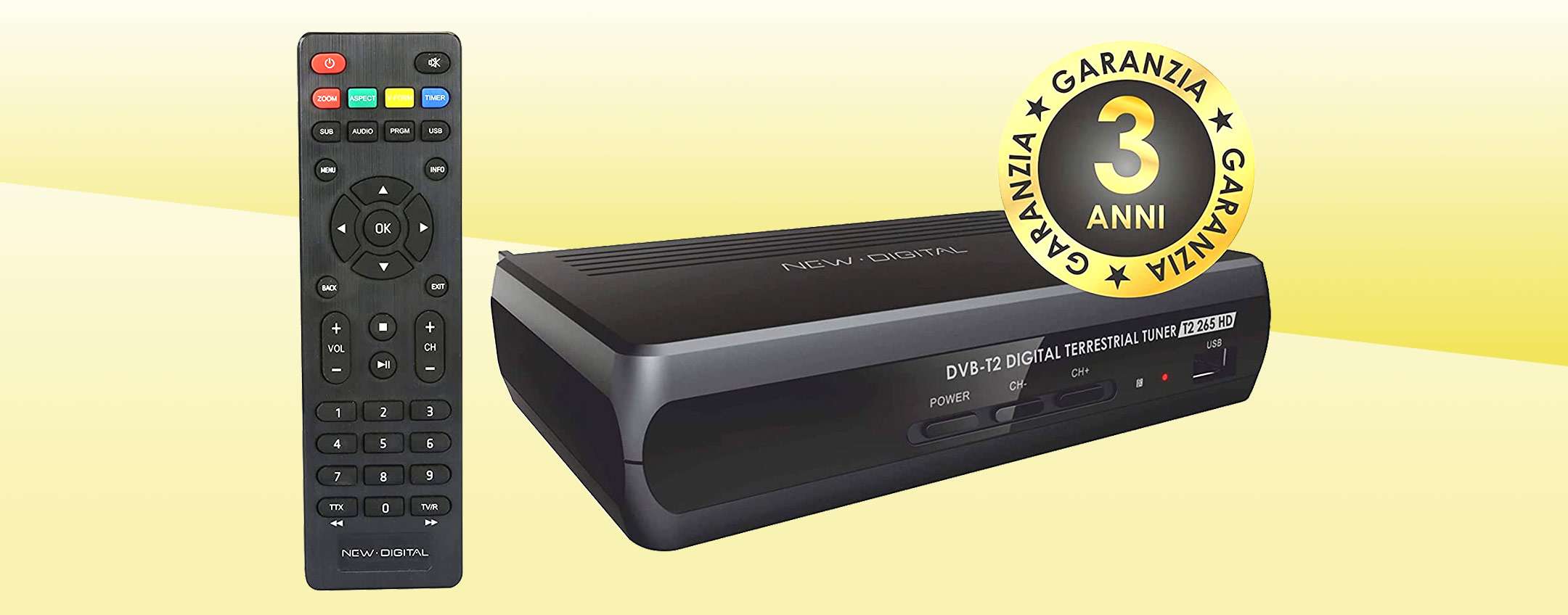 Decoder DVB-T2 (digitale terrestre) e media player: lo sconto è servito