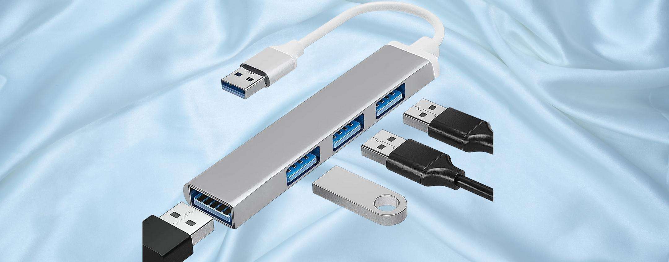 Mini Hub portentoso: 4 in 1 in un solo secondo (8€)