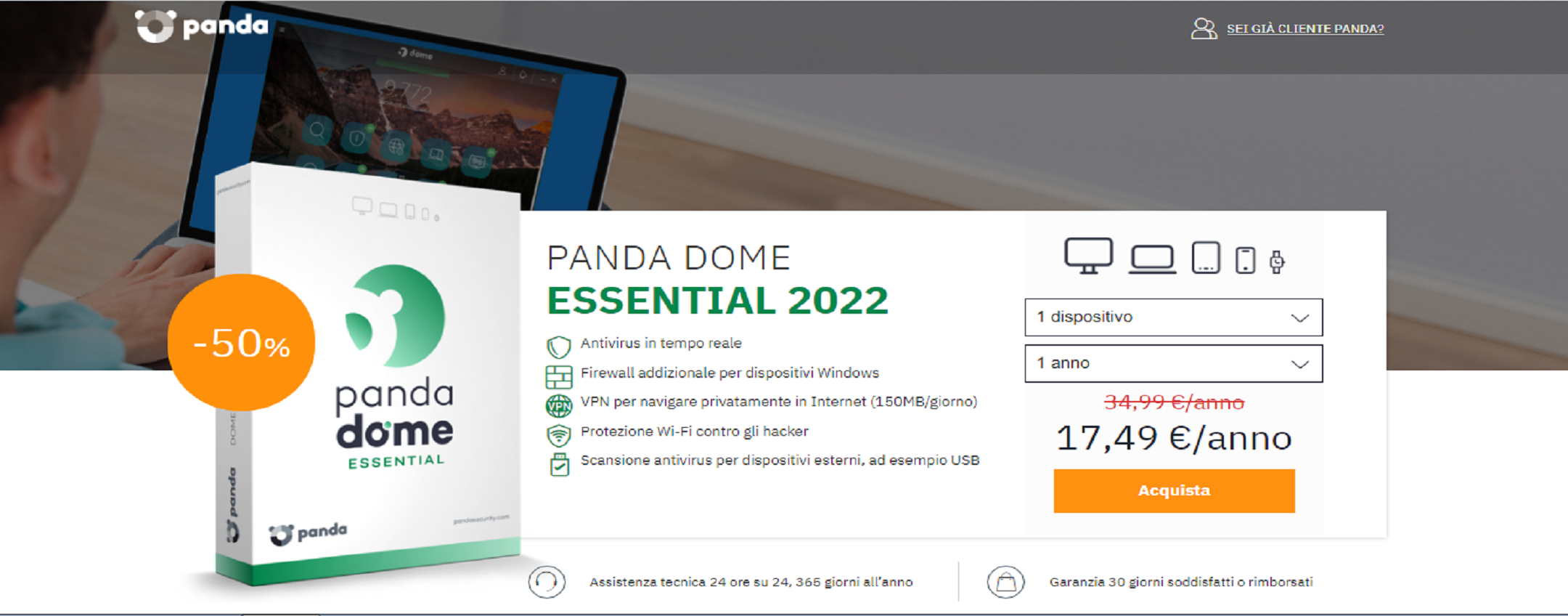 Panda Dome Advance a 17,99: come approfittarne