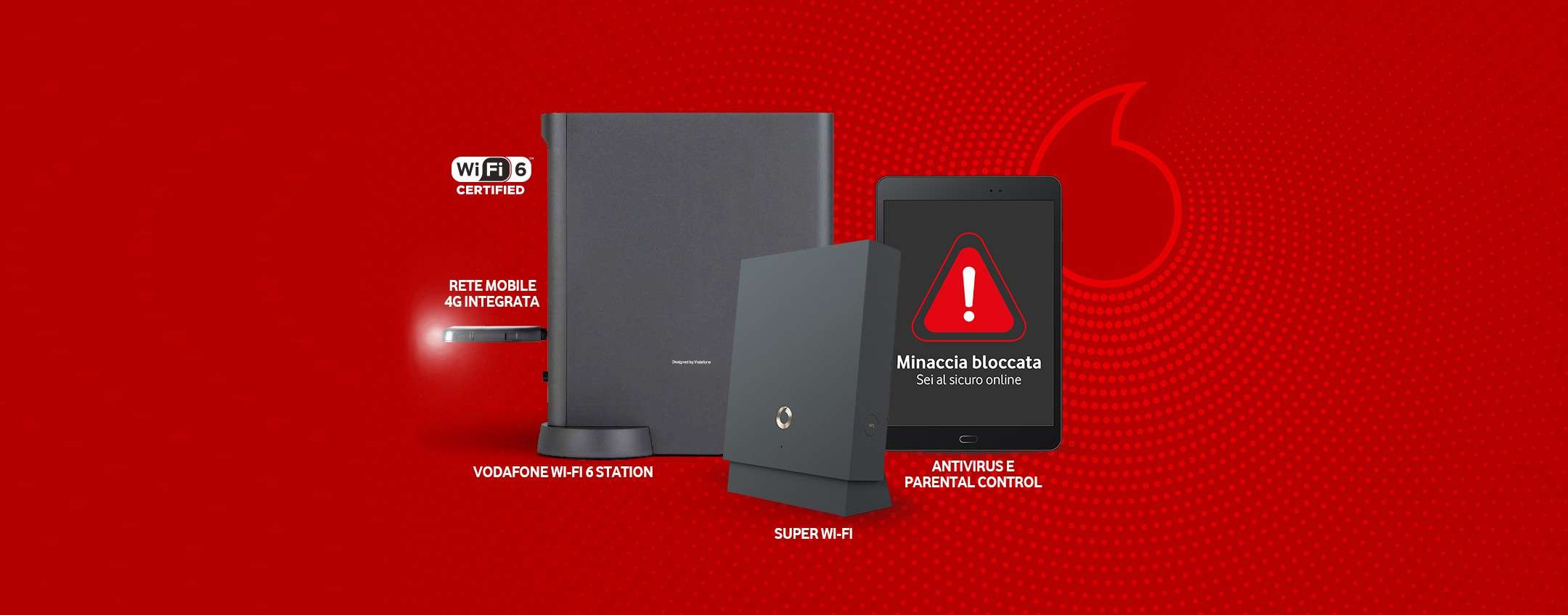 Vodafone V-Max: banda ultralarga con il 4G di scorta, vedi le offerte