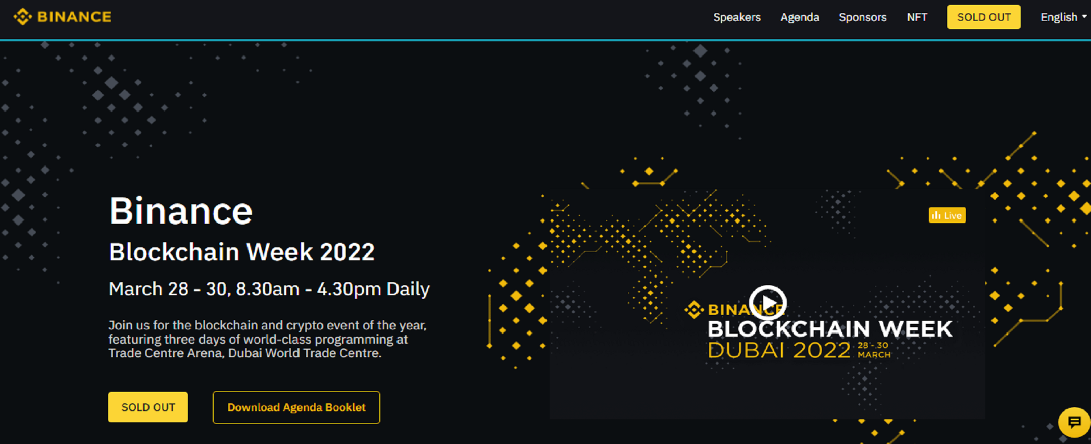 Binance Blockchain week: come partecipare