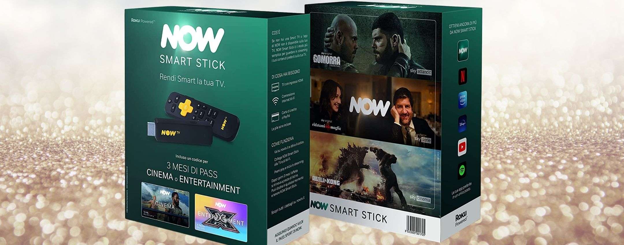 Now SMART stick: sulla TV hai streaming e SKY gratis