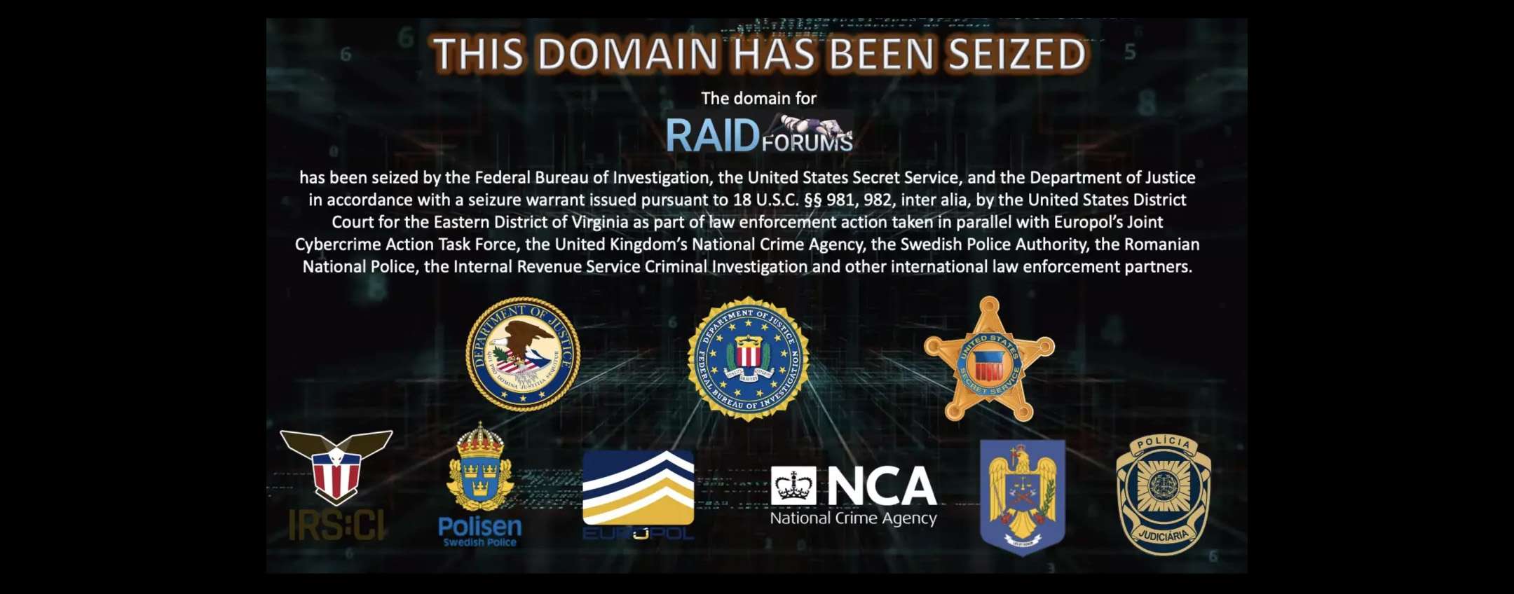 Chiuso RaidForums, arrestato l'amministratore