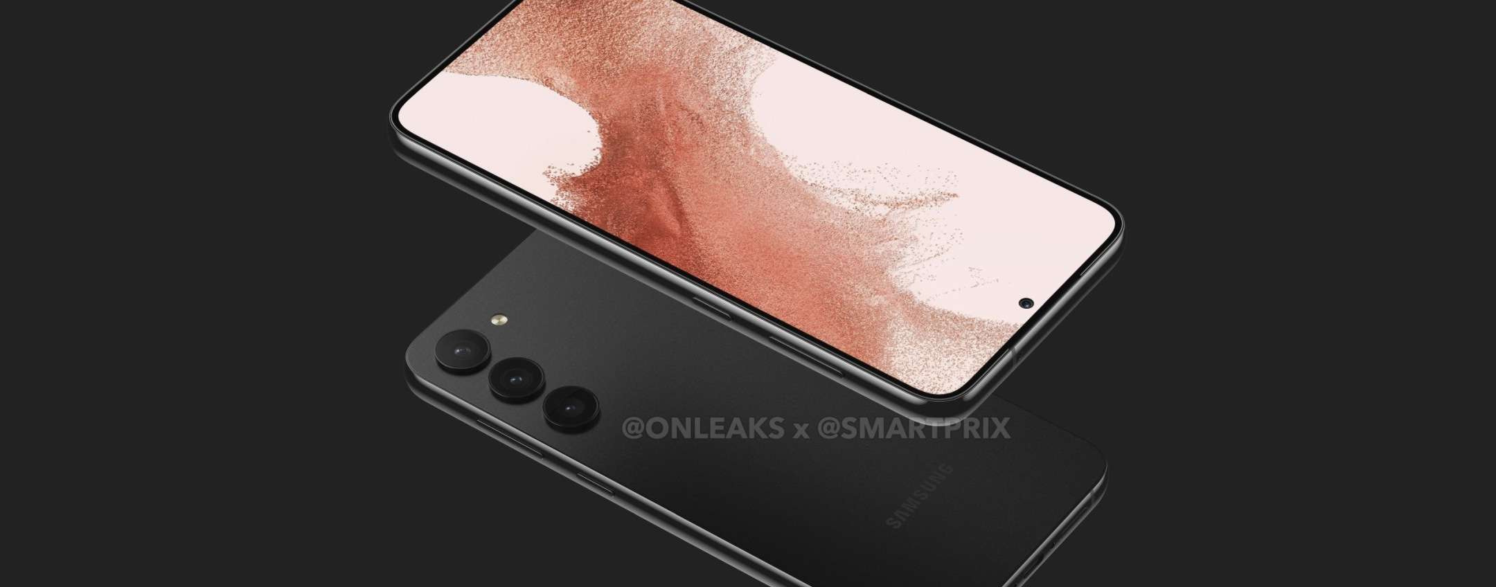 Galaxy S23 e S23+: primi render svelano il design