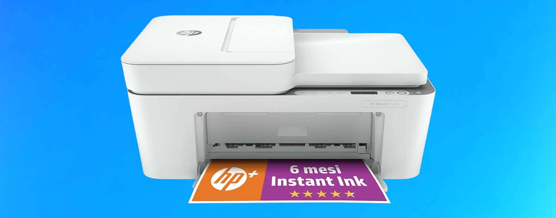 Stampante HP multifunzione con 6 mesi di inchiostro: l'offerta Amazon