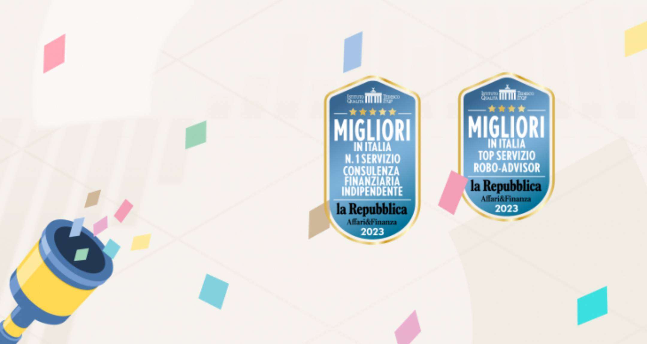 Moneyfarm premiato “Miglior Consulente Finanziario Indipendente d’Italia”.