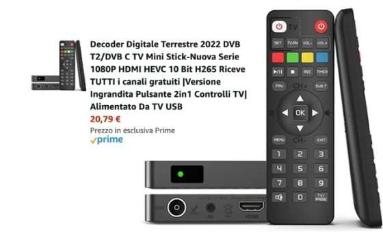 Digitale terrestre: ecco il decoder che sta dietro la TV (solo 20€)