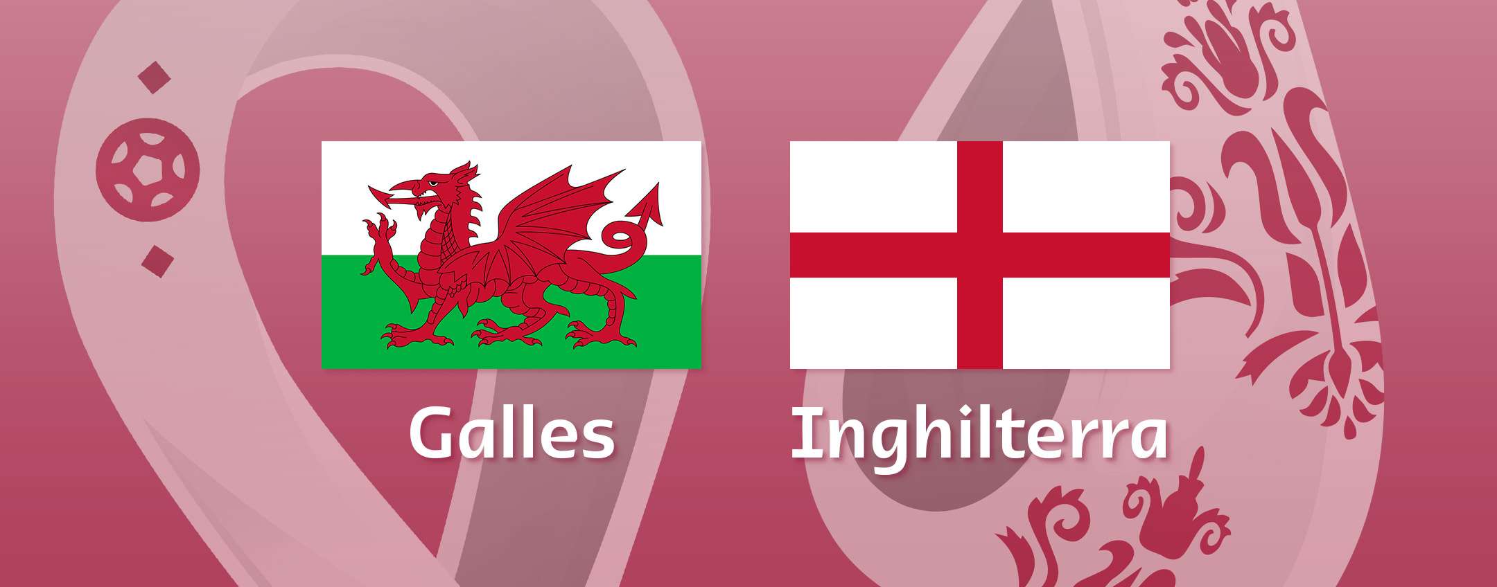 Come vedere Galles-Inghilterra in diretta streaming (Mondiali)