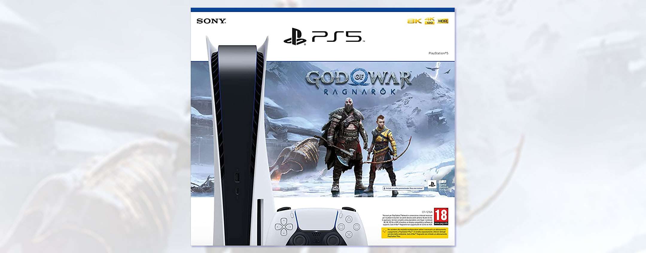 PS5+God of War Ragnarok: il bundle è arrivato su Amazon