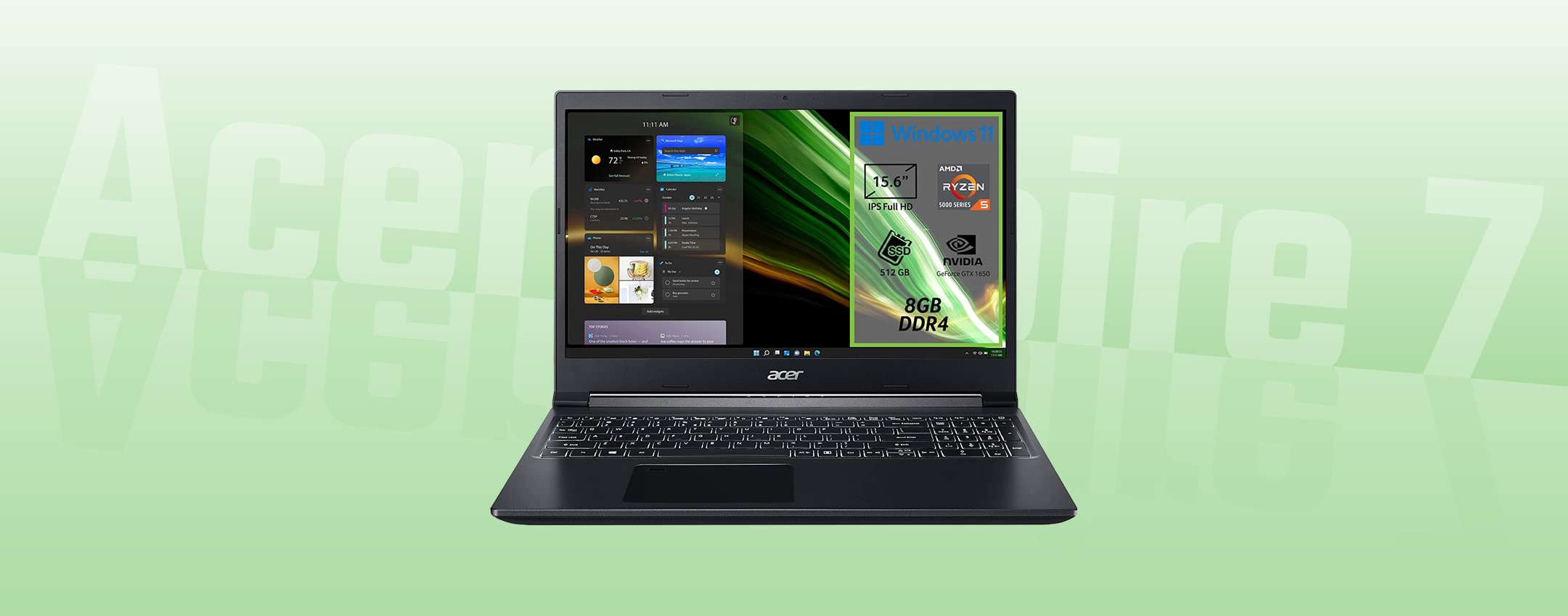 PC gaming portatile: Acer Aspire 7 (GTX 1650) a -120€