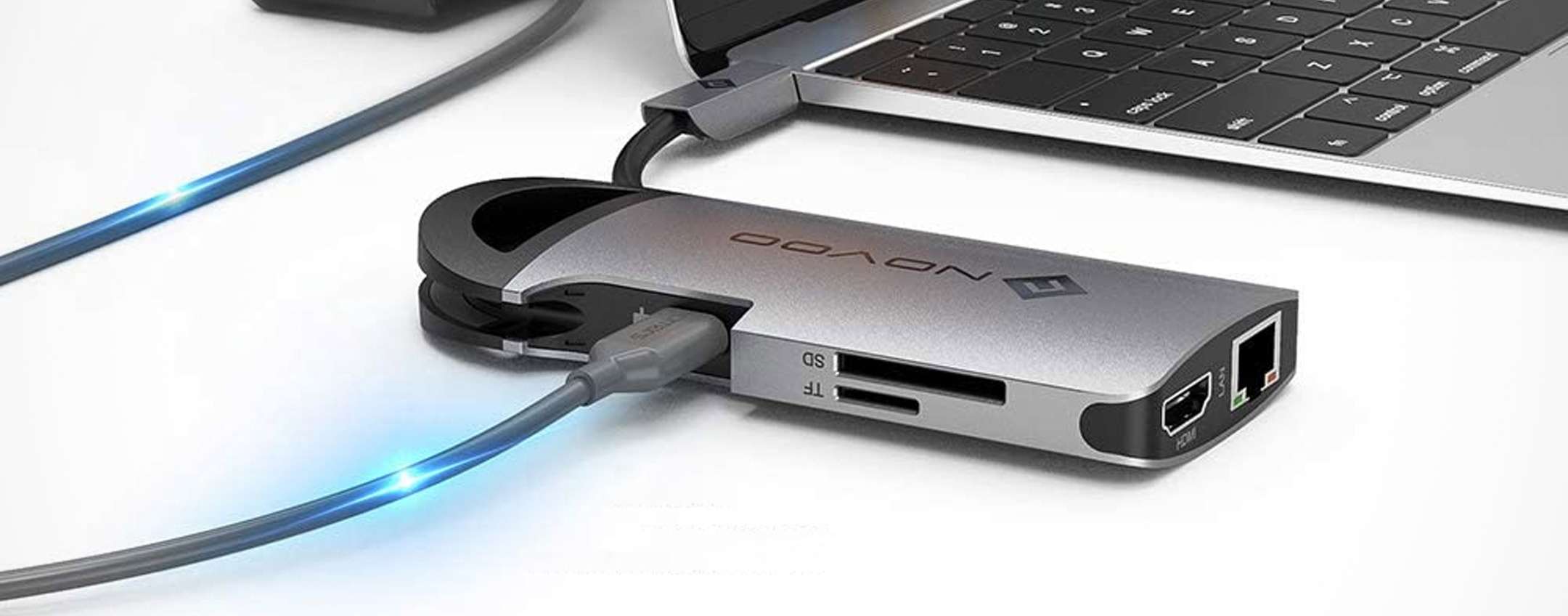 Hub USB-C 8-in-1: metà prezzo e arriva domani