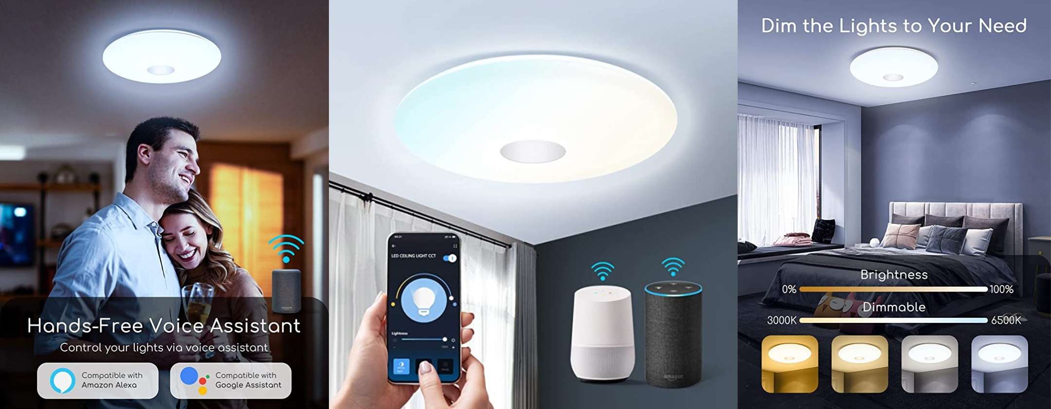 Questa plafoniera WiFi (14€) risparmia corrente e rende smart casa