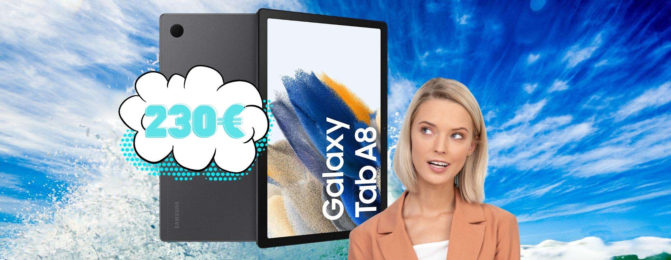 Tablet performante a 230€? C'è il Samsung Galaxy Tab A8