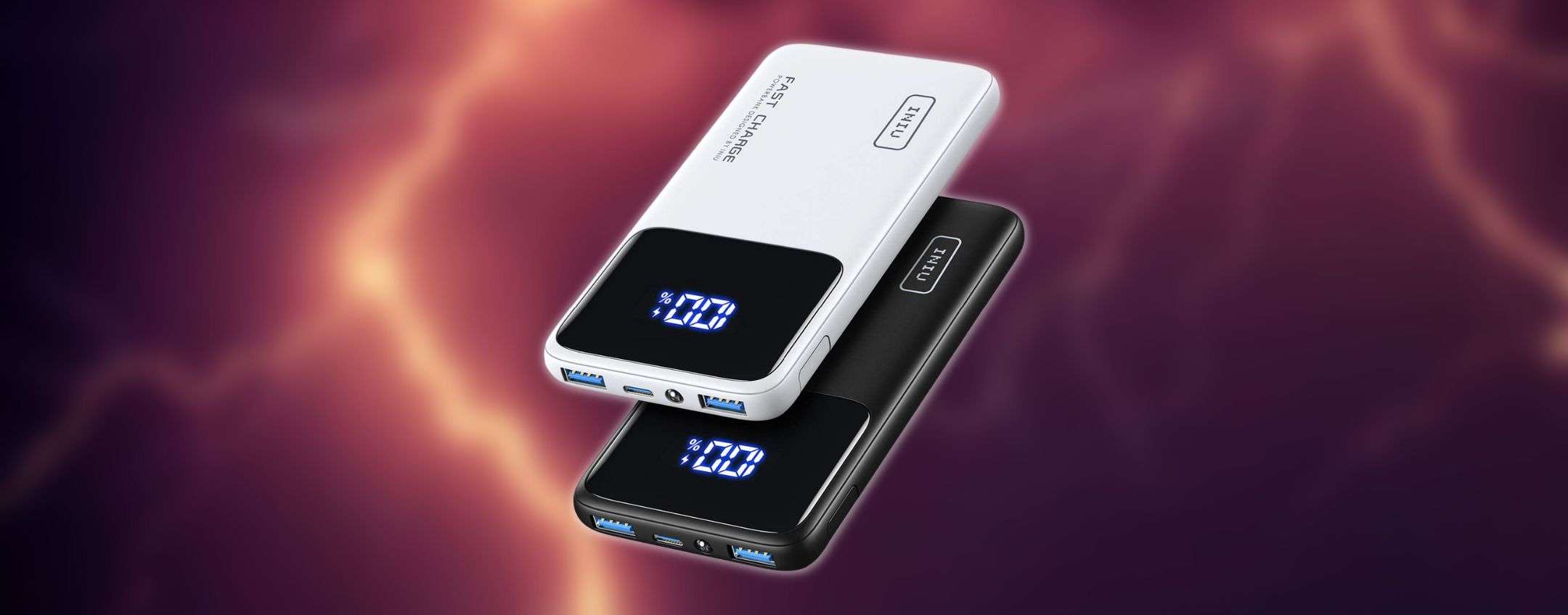 2 Powerbank 10500mAh al prezzo di 1: offerta coupon Amazon