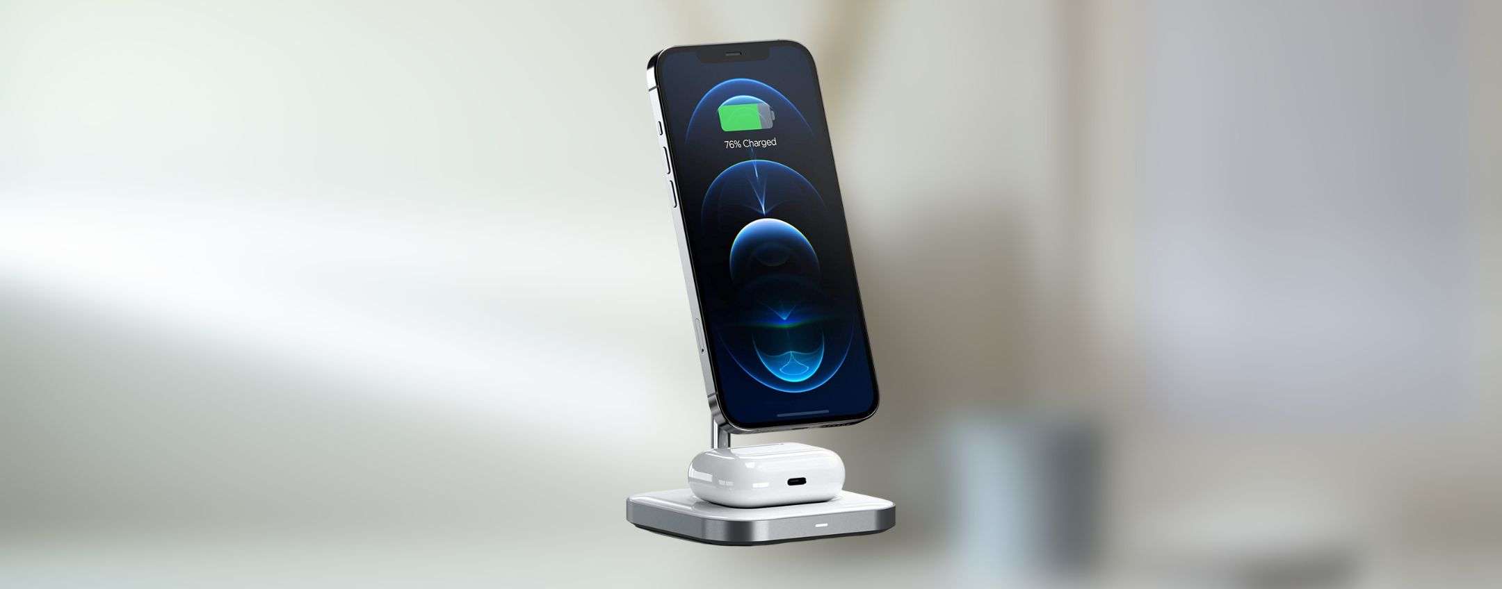 Stand di ricarica wireless 2-in-1: coupon offerta Amazon (-25%)