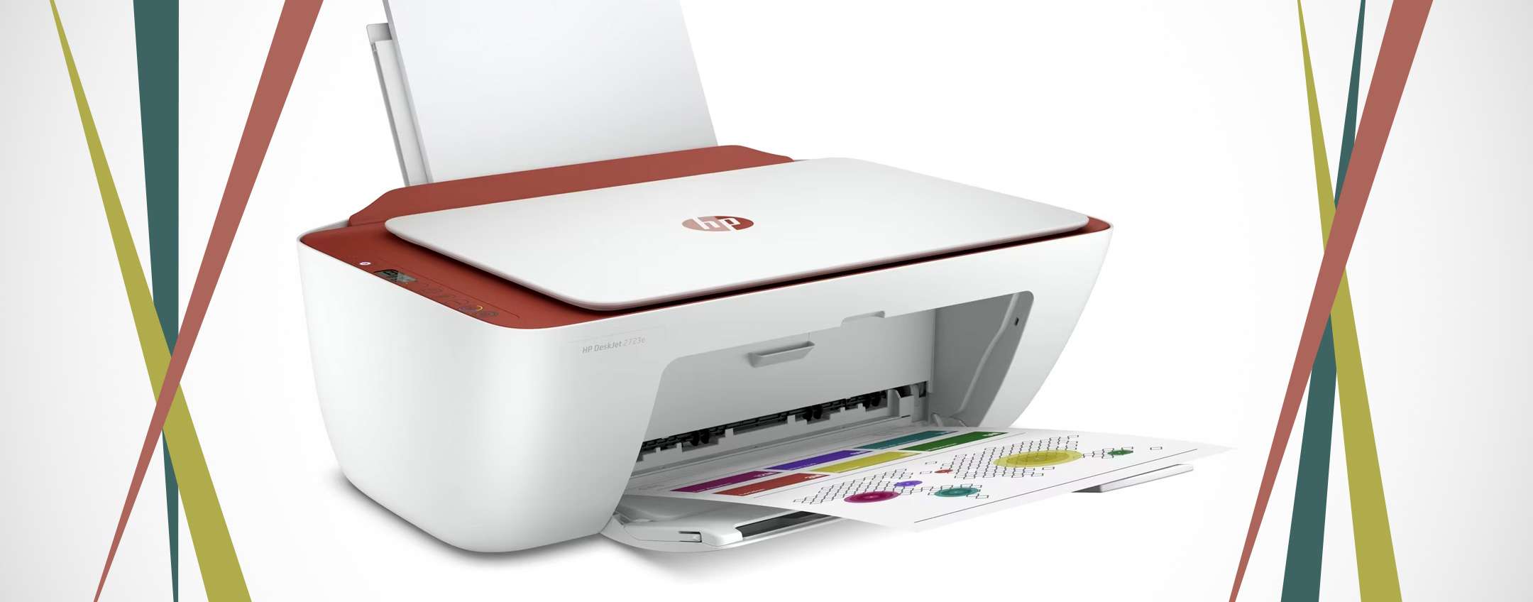 Stampante multifunzione con Wi-Fi HP DeskJet 2723e a soli 44€