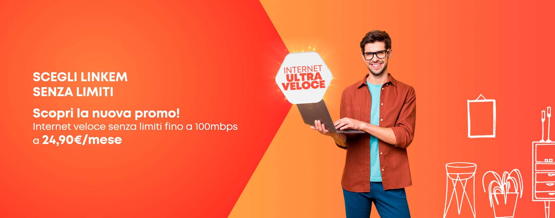 Linkem PROMO Senza Limiti: Internet a 24,90€