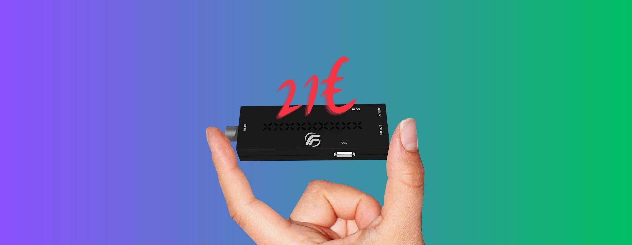 Digitale terrestre: anche Fenner ha il suo Decoder Mini Stick (21€)