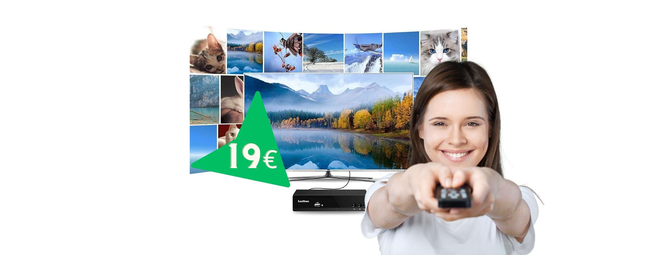 Digitale terrestre: il SIGNOR Decoder Leelbox a 19€ su Amazon