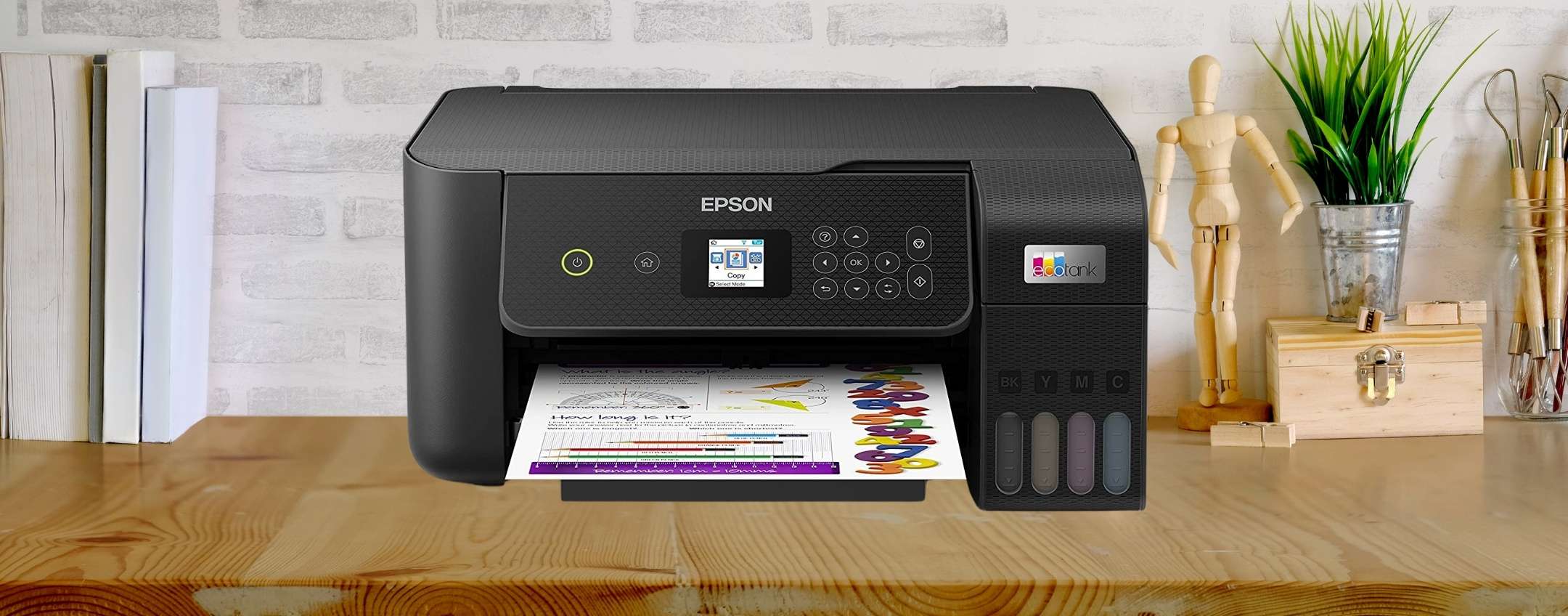 Stampante Epson multifunzione: con WiFi stampi senza CAVI (-60€)