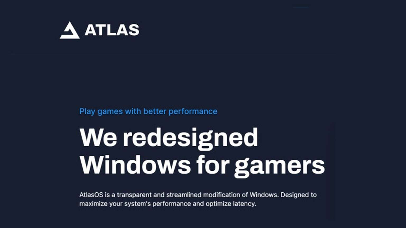 AtlasOS: Windows 10 e 11 non sono mai stati così leggeri