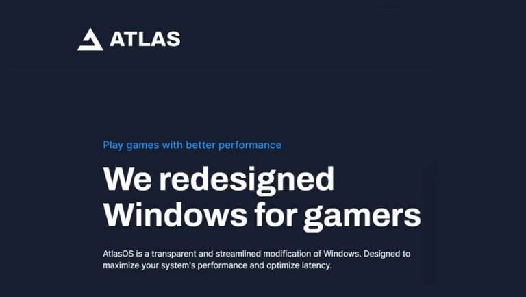 AtlasOS: Windows 10 e 11 non sono mai stati così leggeri