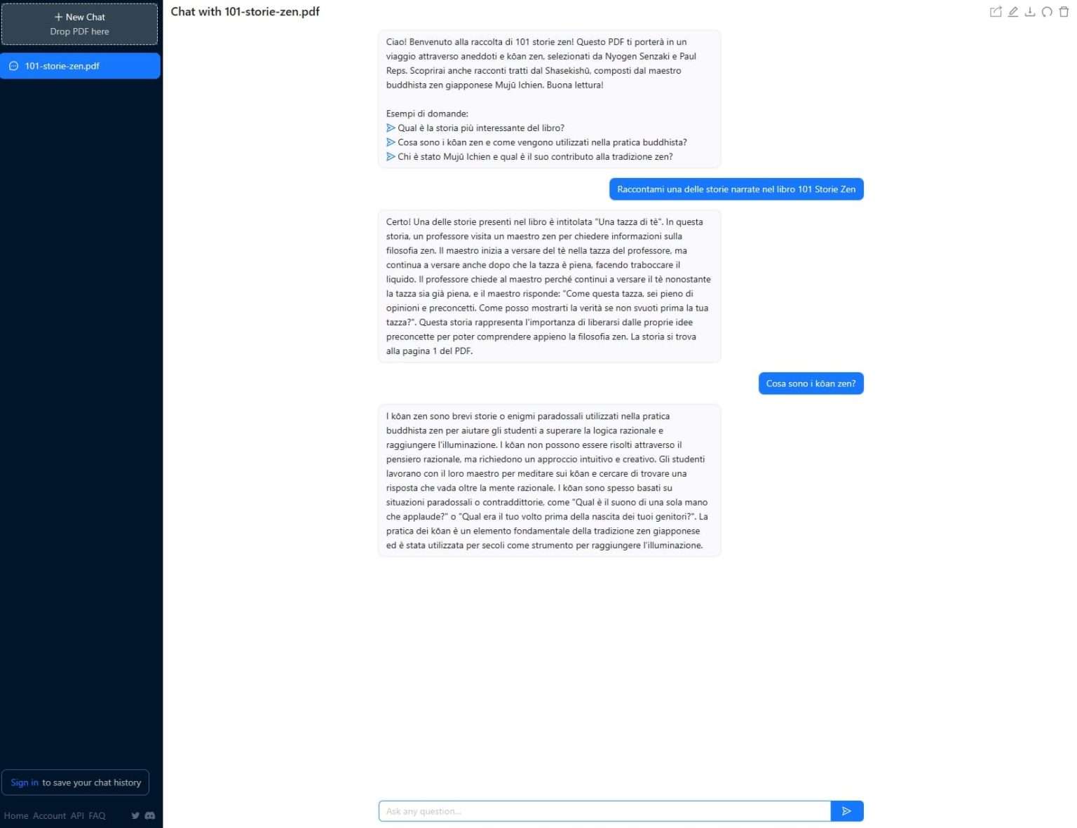 ChatPDF, l'IA che permette di parlare con libri e documenti PDF