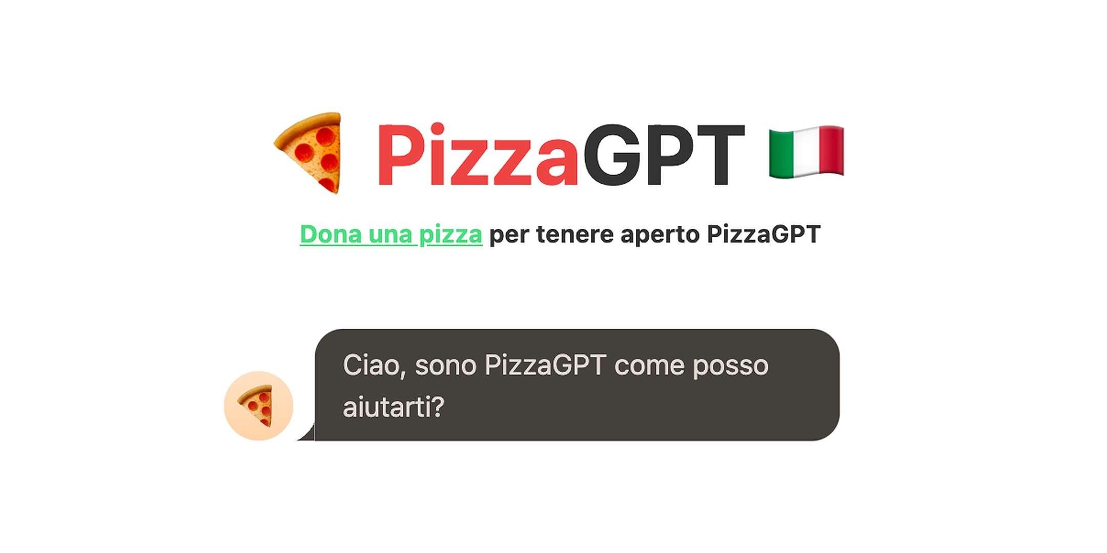 ChatGPT non va in Italia? Usate PizzaGPT!