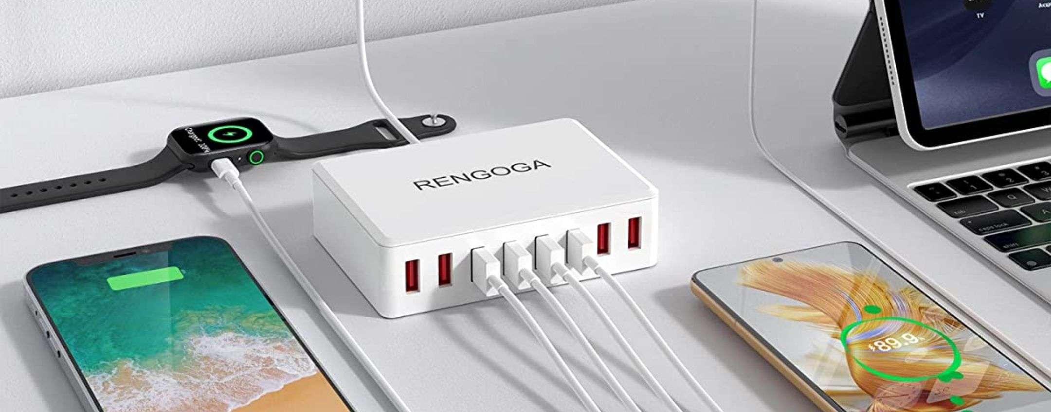 Caricatore USB multiplo 8-in-1: praticità e comodità ad un super prezzo