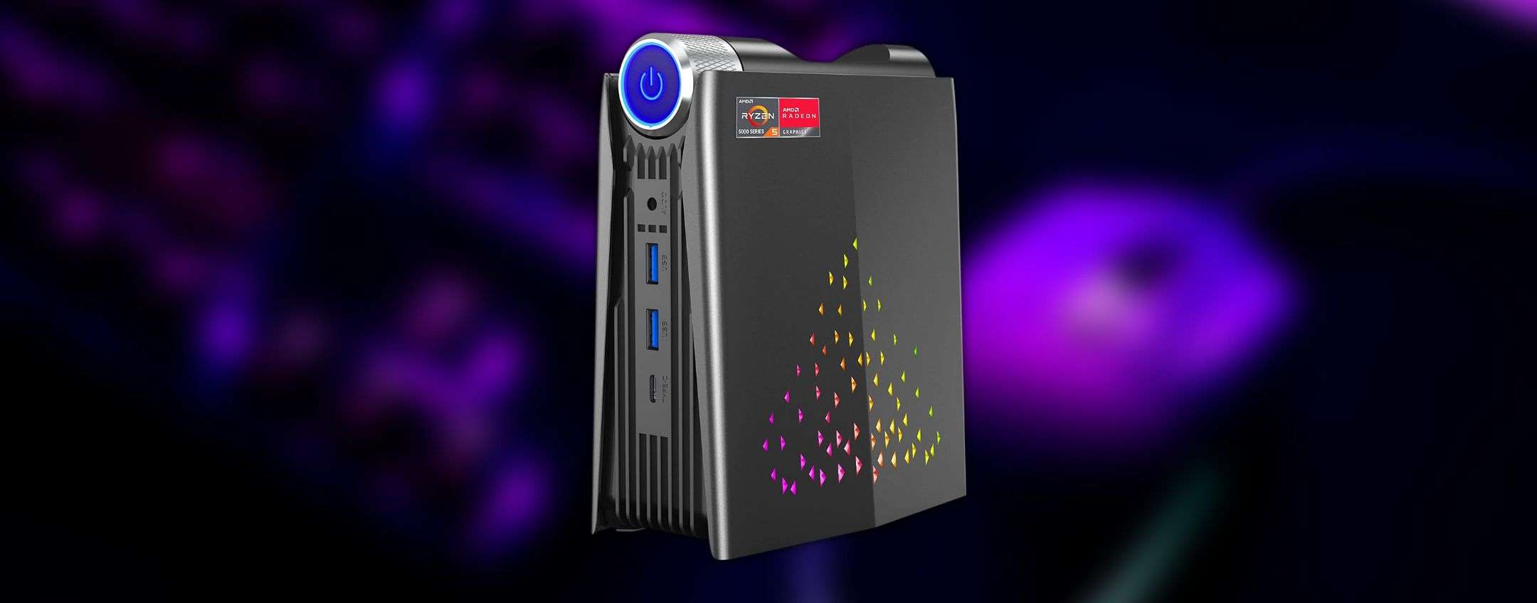 Mini PC da gaming: Ryzen 5, 32GB RAM, SSD 512GB e RX Vega 7 a 499€