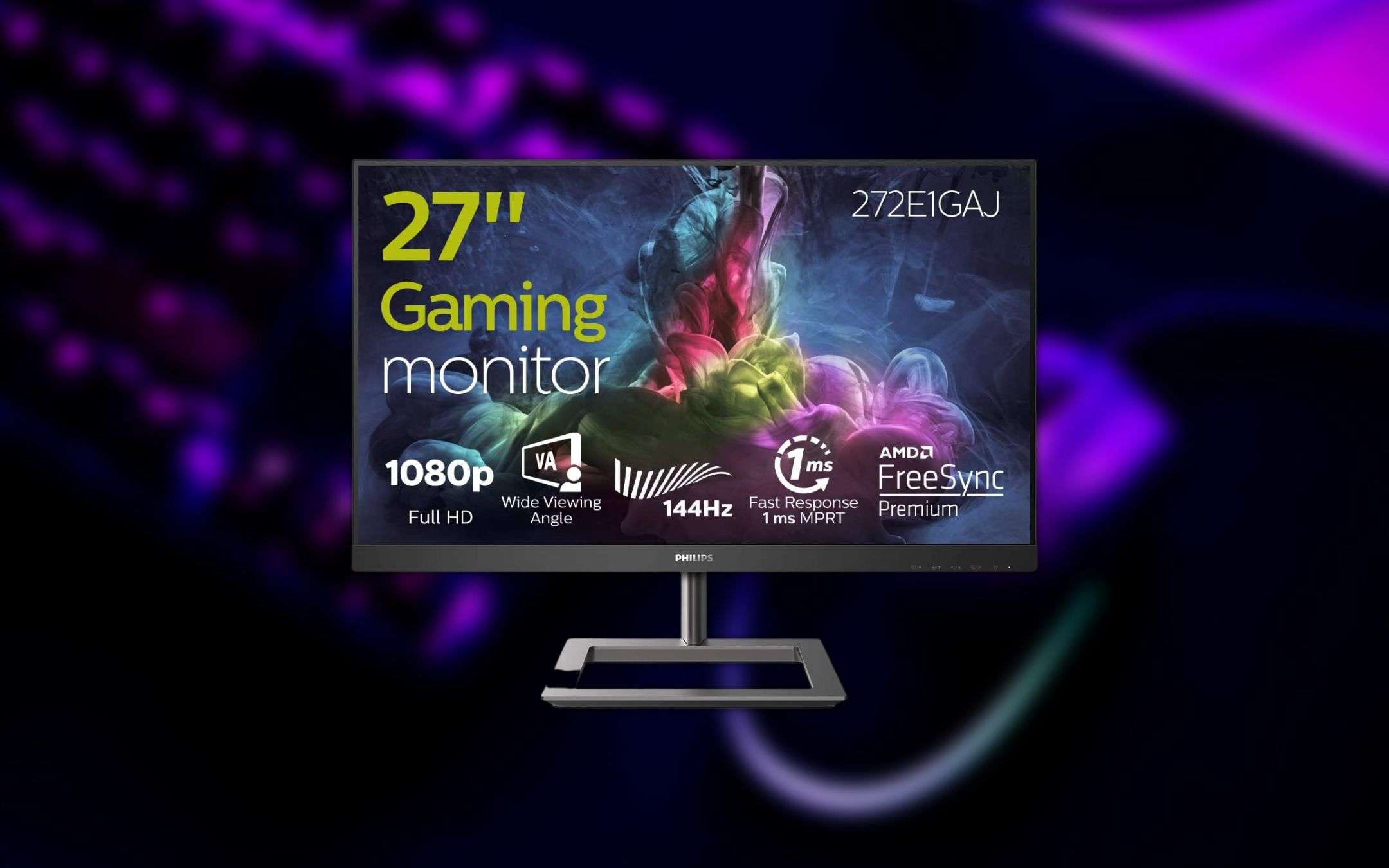 Monitor da gaming Philips 27" 144Hz in offerta a soli 159,90€