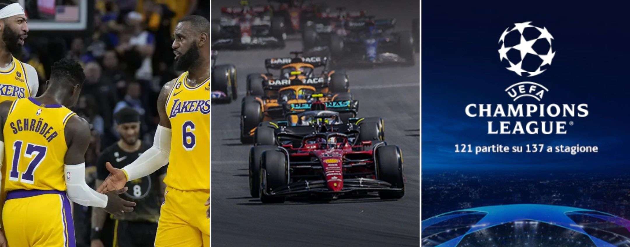 Playoff NBA, F1 e Champions League in streaming: solo 9,99€ con NOW