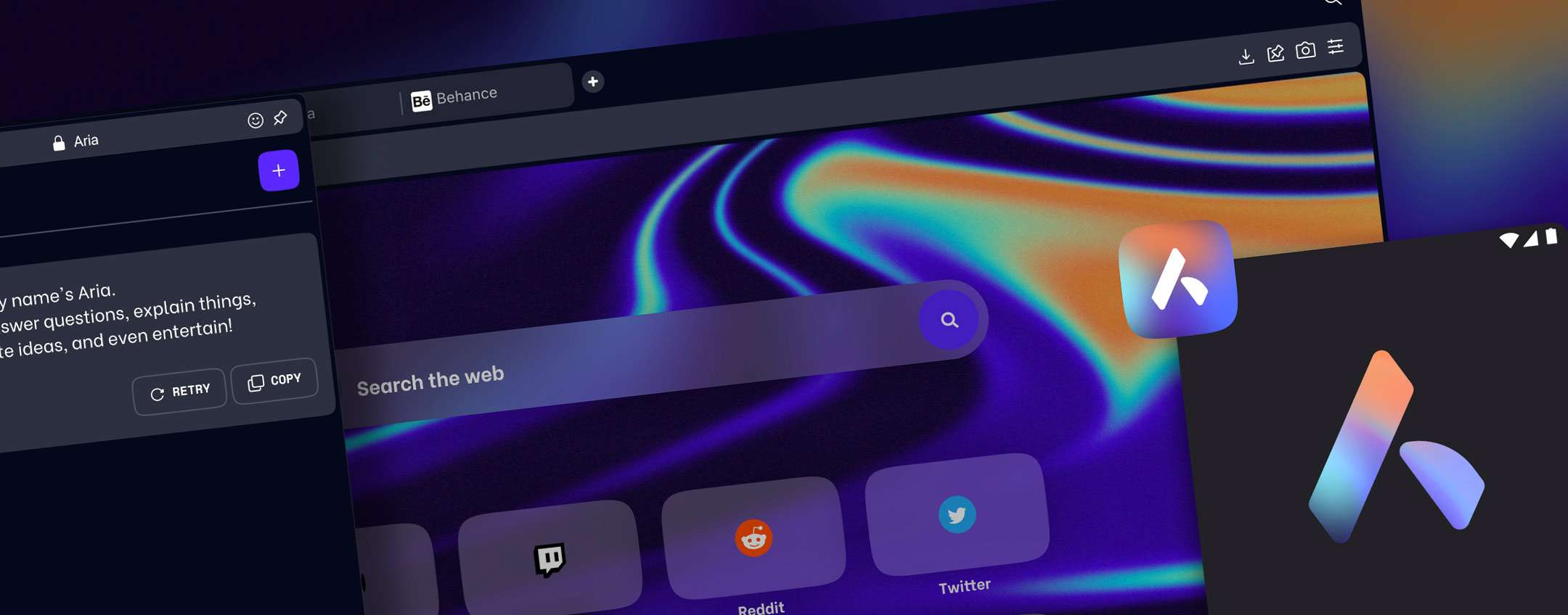 Opera presenta Aria: IA generativa per il browser One