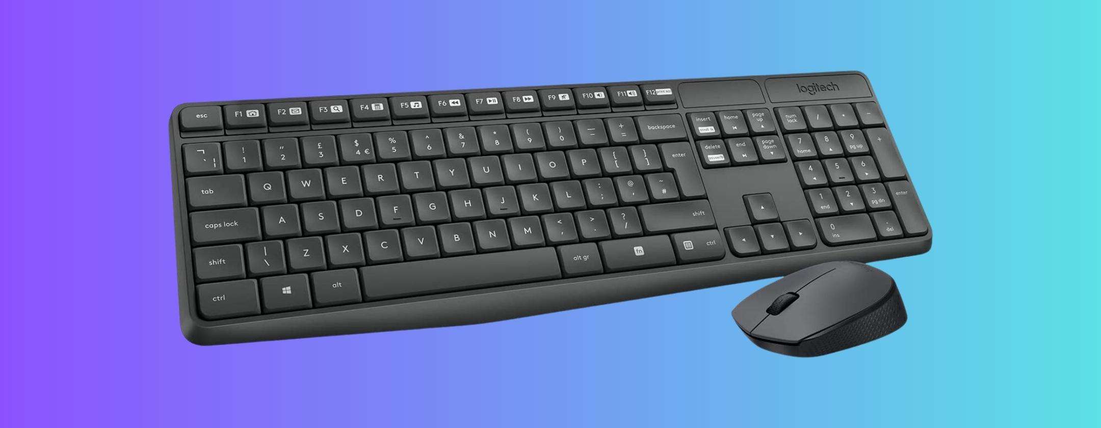 Kit Tastiera + Mouse Wireless Logitech MK235 a soli 35€