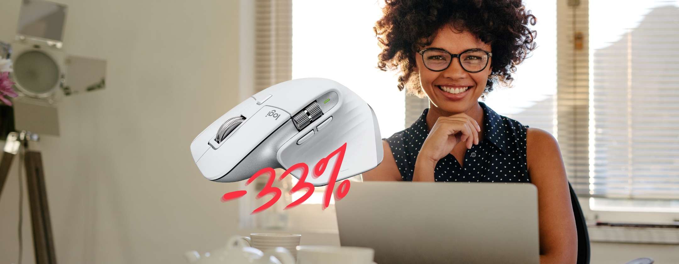 Logitech MX Master 3S: mouse PERFETTO al 33% di SCONTO