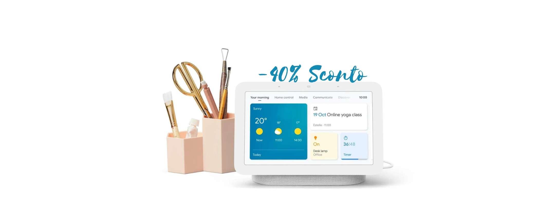 Nest Hub 2: 40€ di SCONTO e consegna GRATIS su Monclick